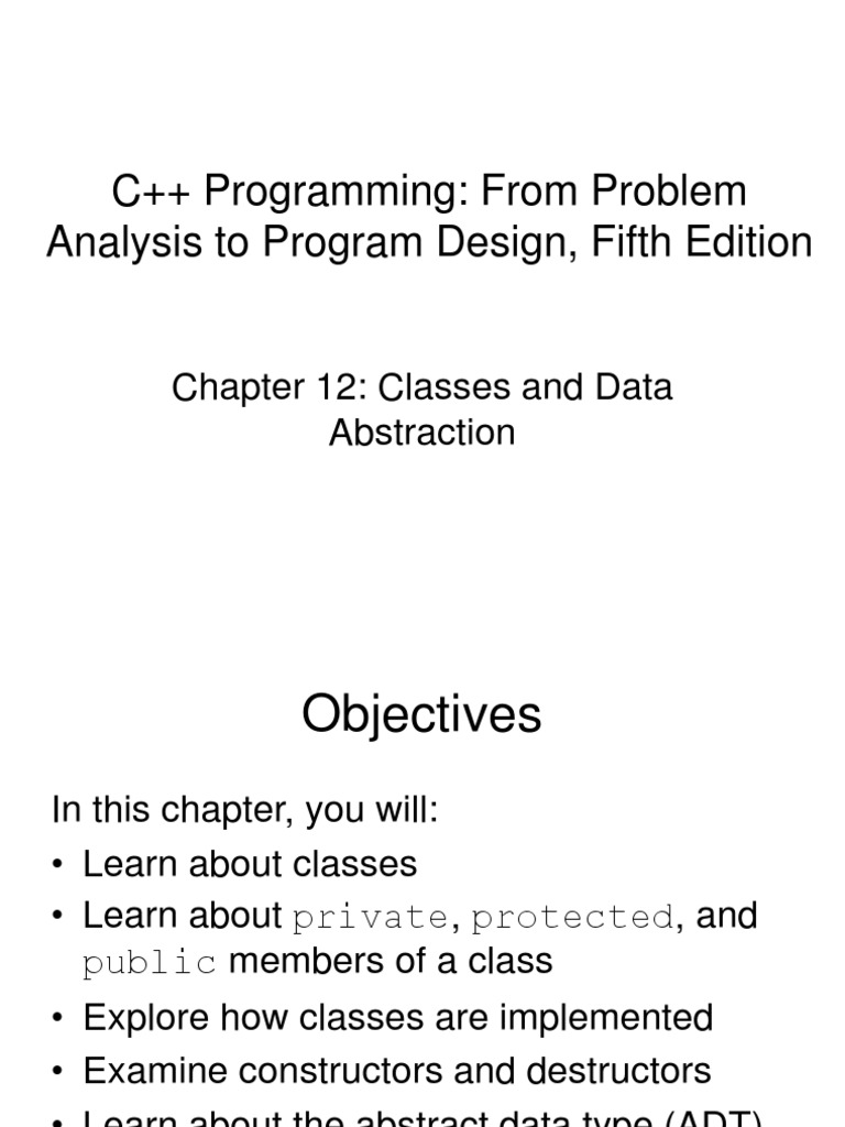 C++ Programming: From Problem Analysis To Program Design, Fifth Edition ...
