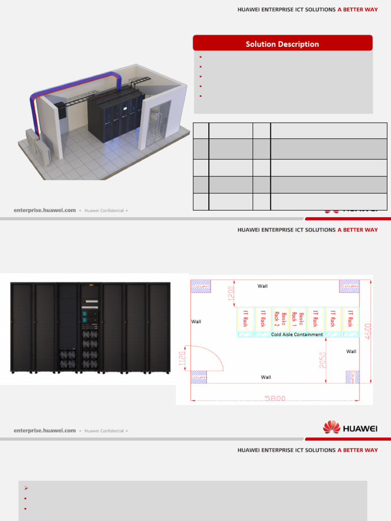 FusionModule800 Small Data Center Solution | PDF | Data Center | Air ...