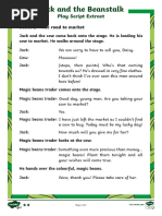 Jack and the Beanstalk Play Script | PDF | Jack And The Beanstalk