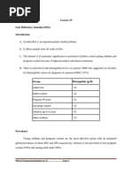 Calculating Iron Deficit with Ganzoni's Formula | PDF