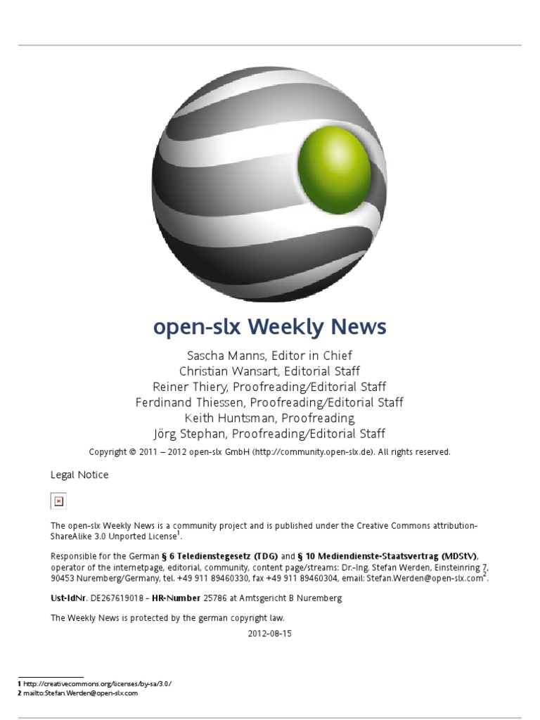 Open SLX Weekly News en 28 | PDF | Linux | Android (Operating System)