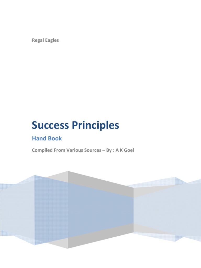 Success Principles - Book | PDF | Dream | Mental Image