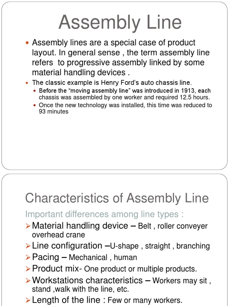 Assembly Line Balancing | PDF | Time | Electrical Engineering