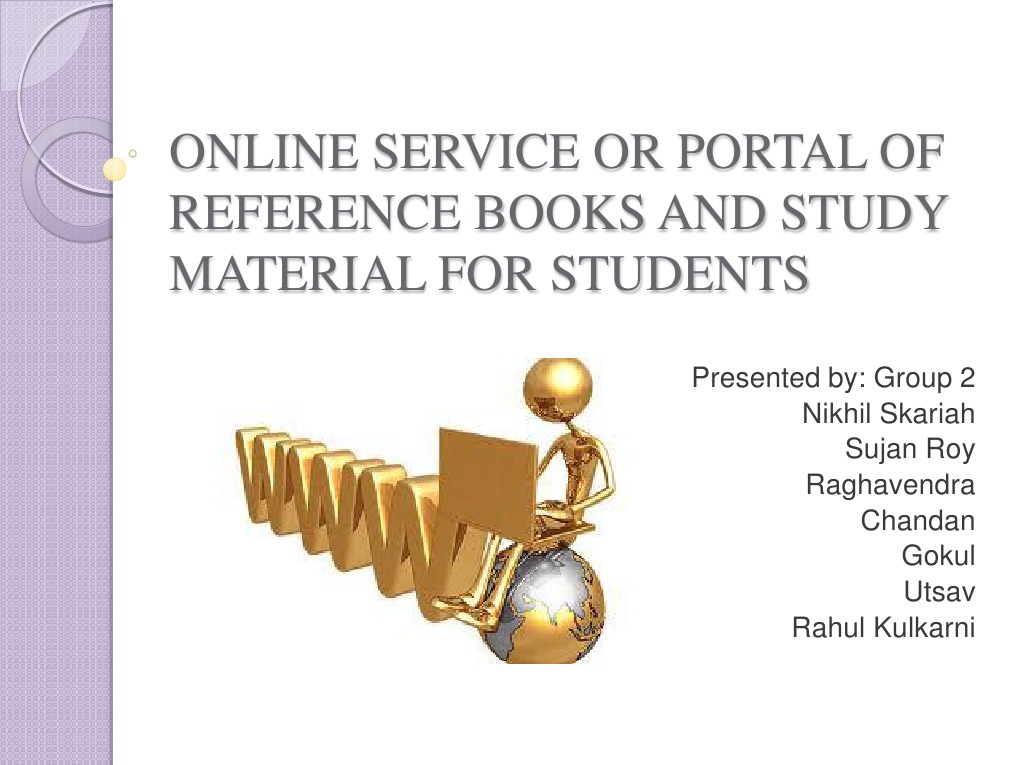 Online Service or Portal of Reference Books and Study Material For ...