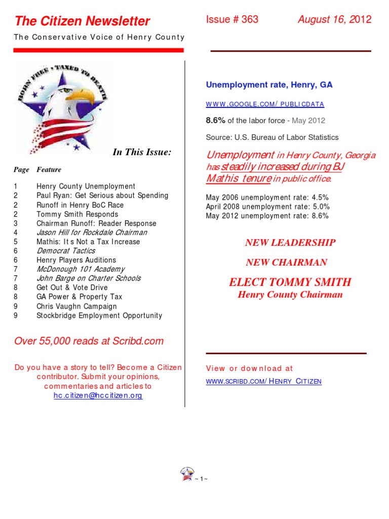 Newsletter 363 | PDF | Charter School | Georgia (U.S. State)