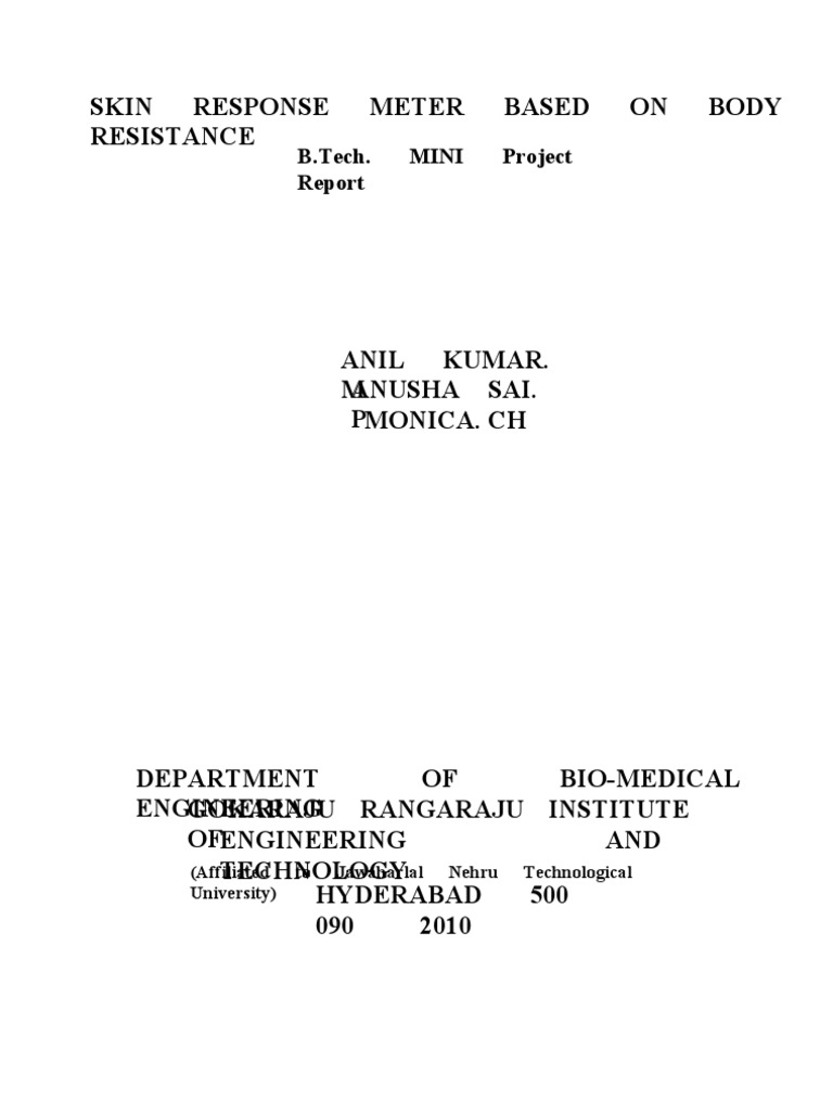 8-Doc-Skin Response Meter Based On Body Resistance | PDF | Operational ...