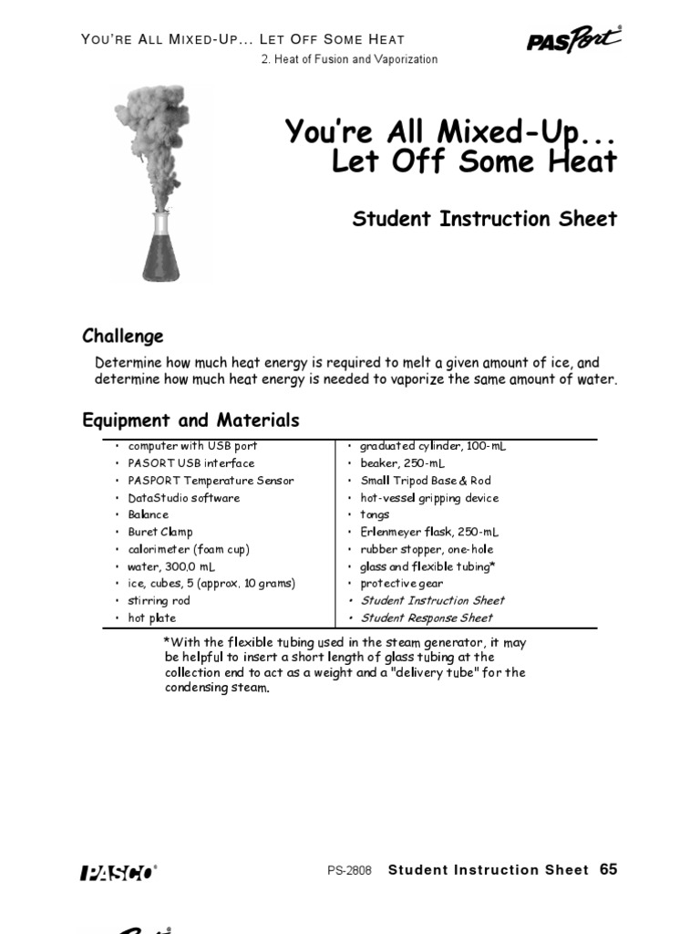 02 Heat of Fusion Vaporization | PDF | Heat | Heat Capacity