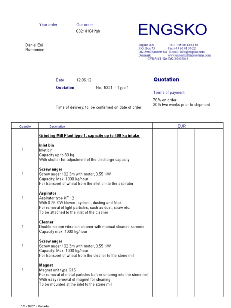 6321 Pfi Type 1 | PDF | Manufactured Goods | Equipment