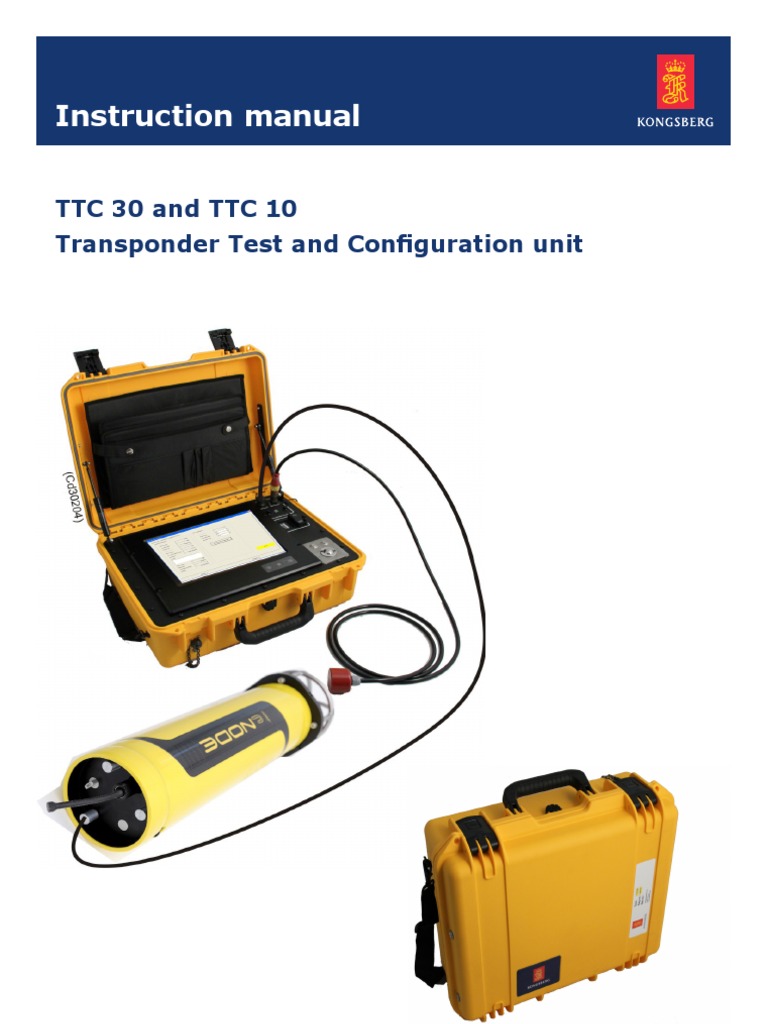Instruction Manual: TTC 30 and TTC 10 Transponder Test and ...