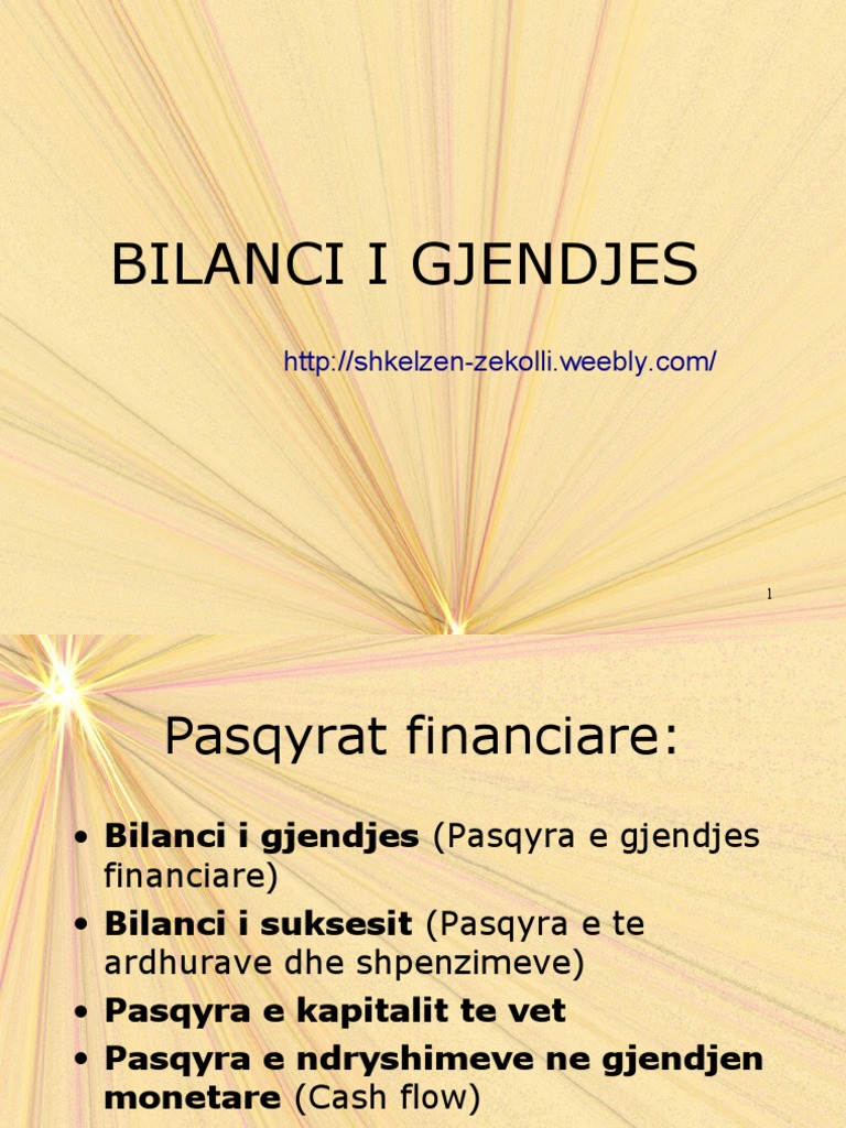 Bilanci I Gjendjes