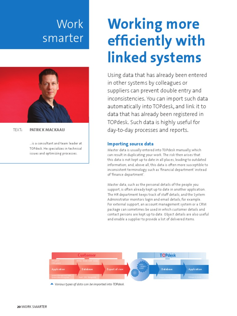 Working More Efficiently With Linked Systems | PDF | Email | Databases
