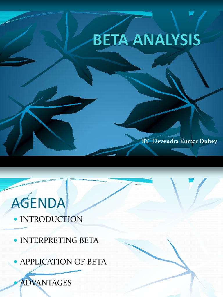 Beta Analysis Pdf Beta Finance Diversification Finance