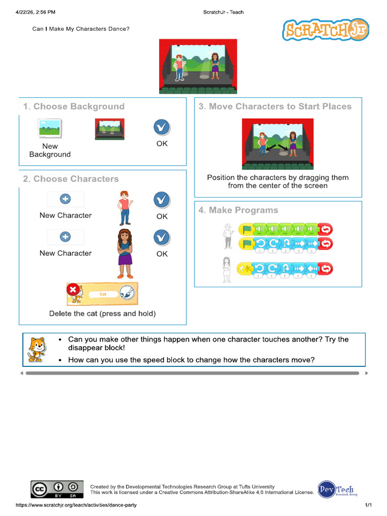 Scratch Jr Project 7 | PDF