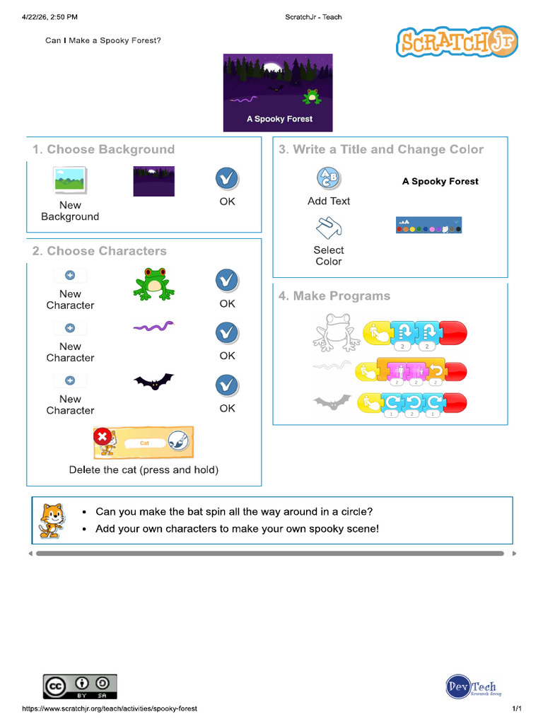 Scratch Jr Project 5 | PDF
