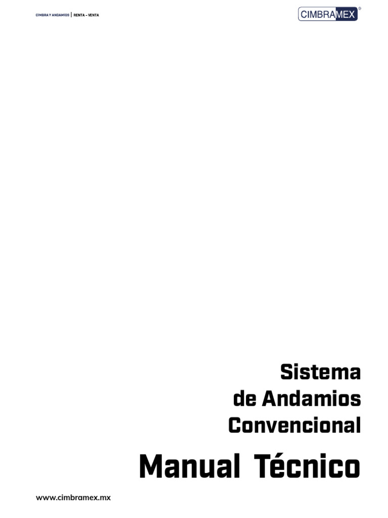Manual Técnico -Sistema Andamio Tipo Marco - Contenido V1 (2) | PDF ...