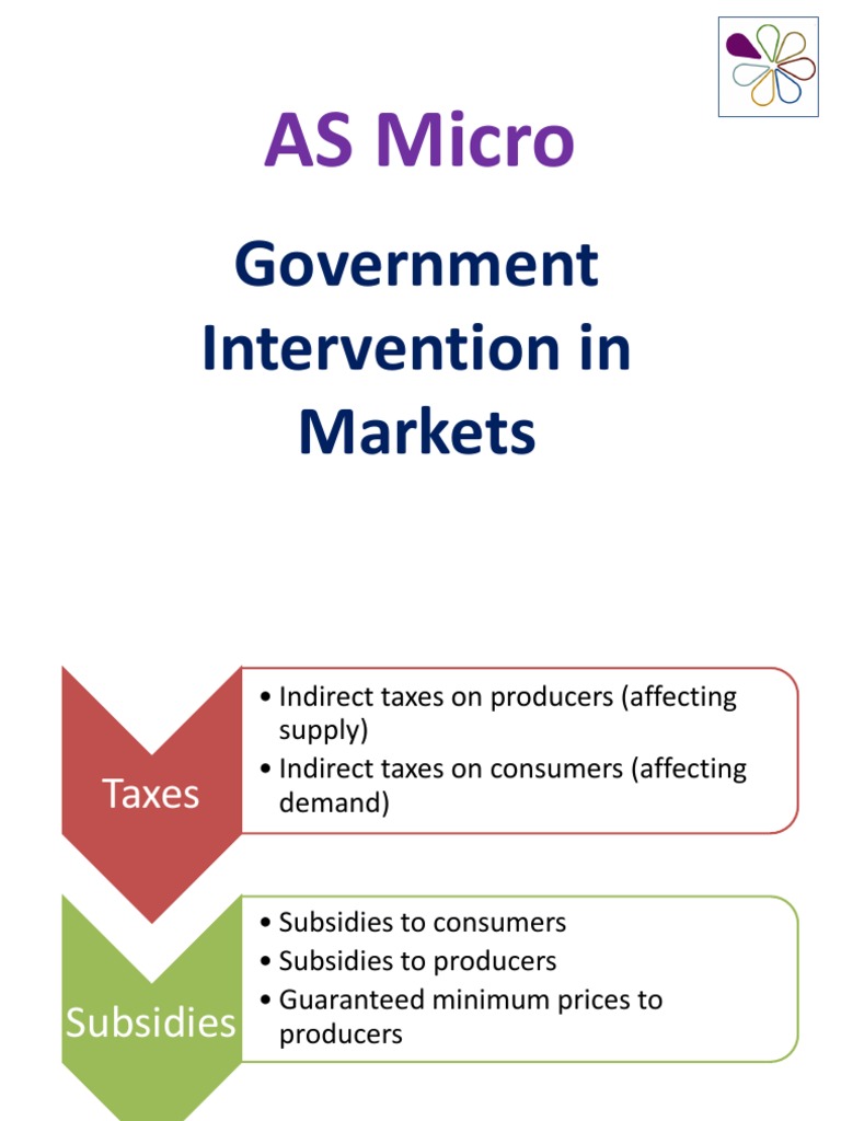 As Micro Intervention | PDF | Subsidy | Supply (Economics)