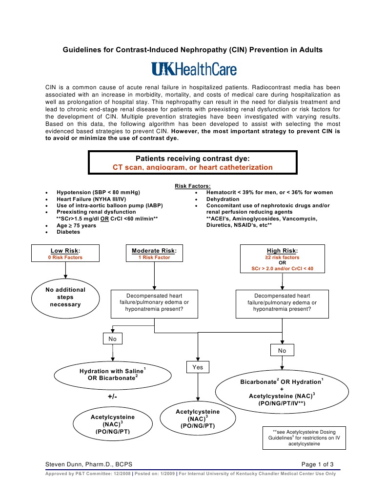 CIN Prevention Guidelines for Adults | PDF | Medical Specialties ...