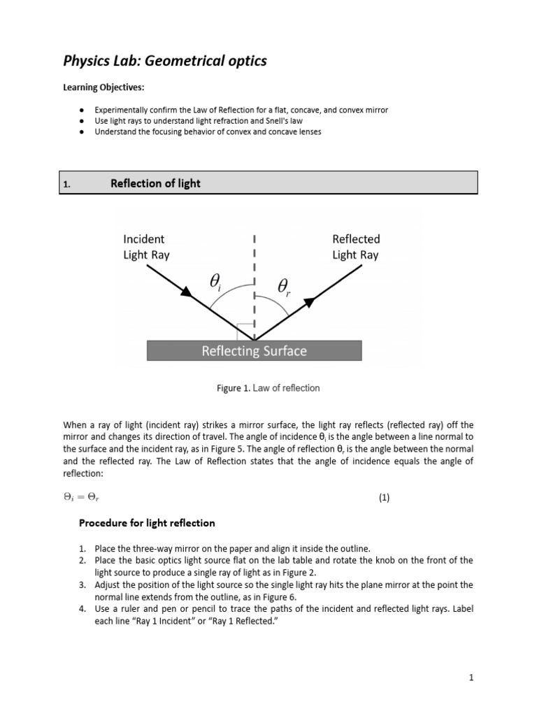 Geometrical Optics | PDF