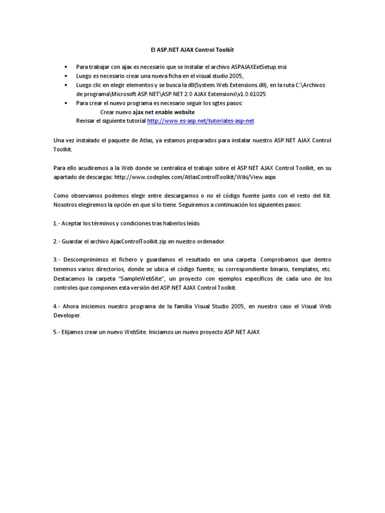 Instalacion Ajax | PDF | Ajax (Programación) | Archivo de computadora