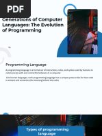 Overview of Programming Language Generations | PDF | Assembly Language ...
