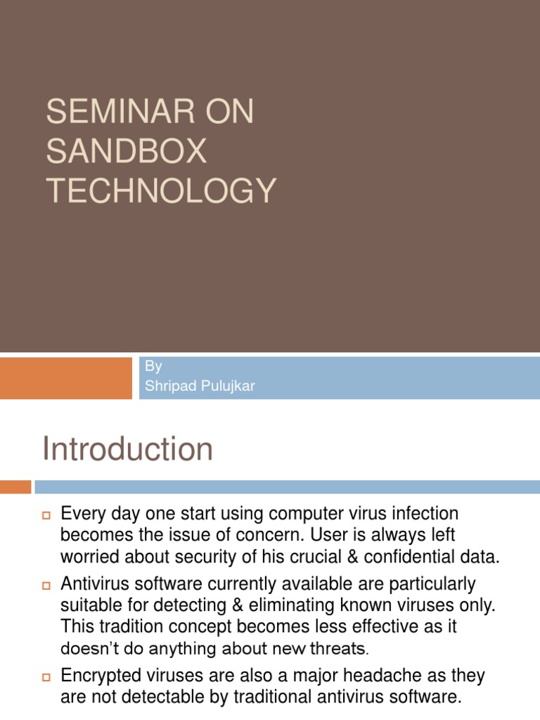 Sandbox | Download Free PDF | Computer Virus | Antivirus Software