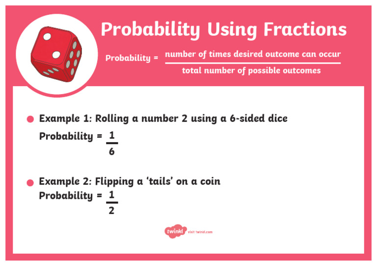 Probability Fractions Display Poster | PDF