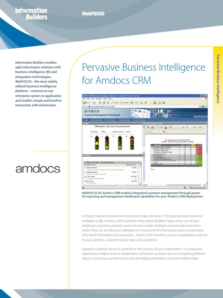 Amdocs FS | PDF | Customer Relationship Management | Business Intelligence