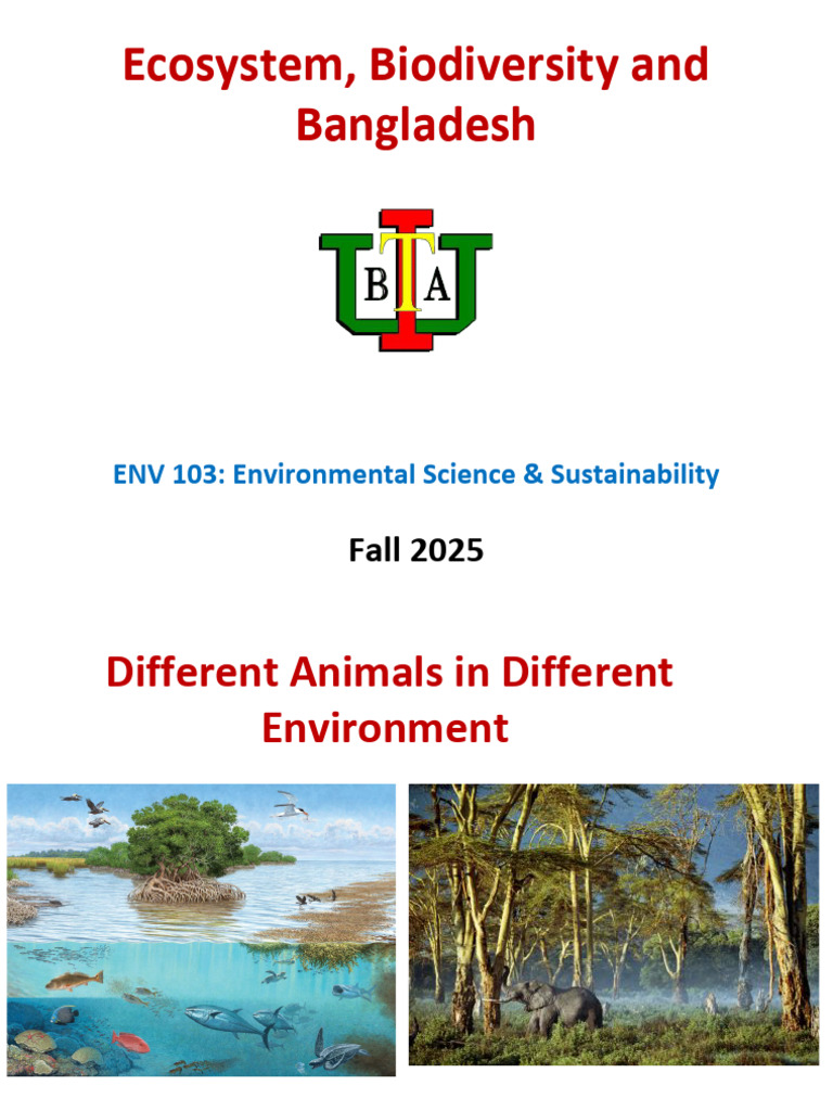 Lecture 8 and 9 _ Ecosystem and Biodiversity (1) | PDF | Ecosystem ...