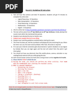 NFLAT Exam Instructions and Login Guide | PDF