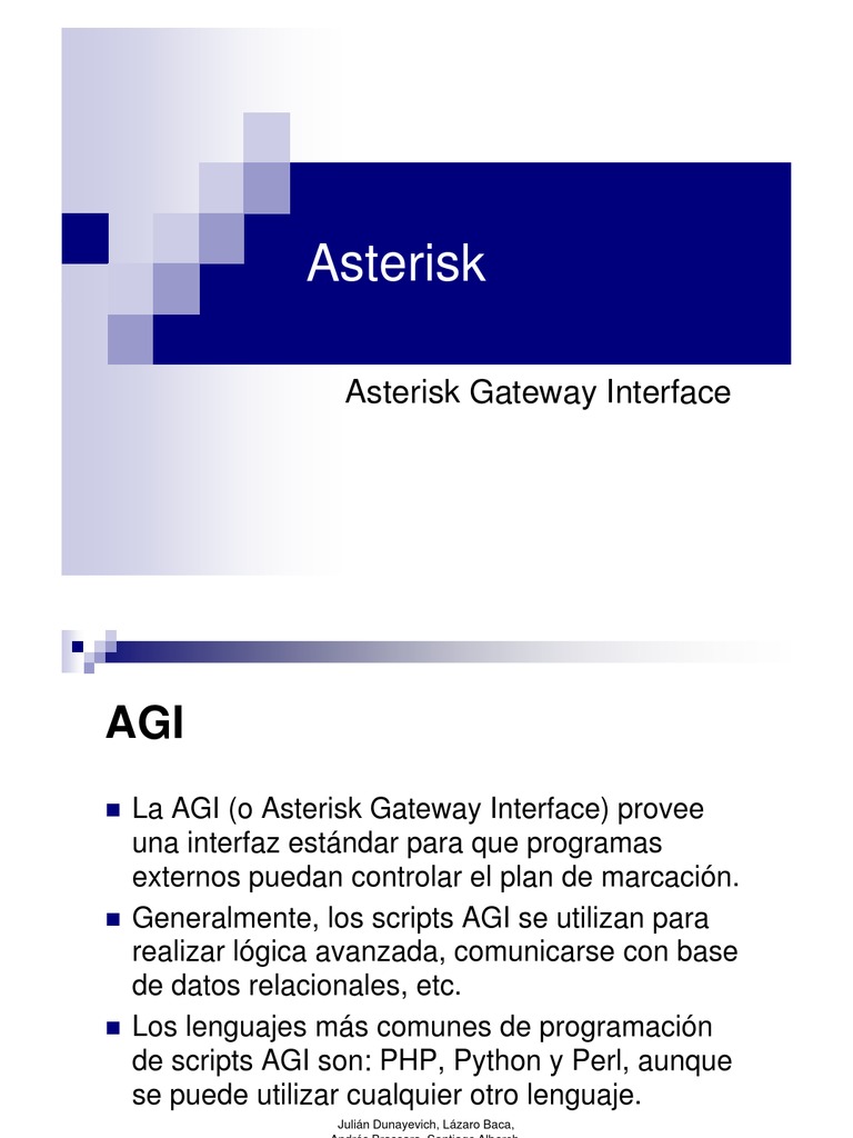 04.3.asterisk AGI | PDF | Lenguaje de programación | Servidor web