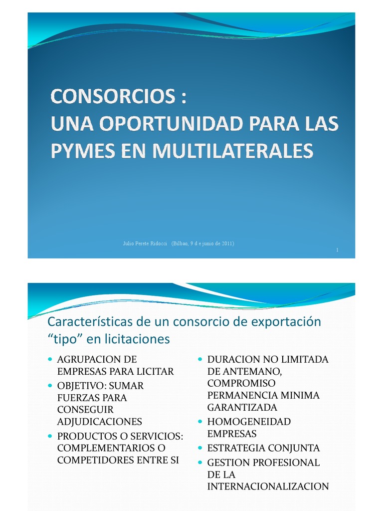Consorcios Exitosos de PYMES | PDF | Mercado (economía) | Negocios económicos