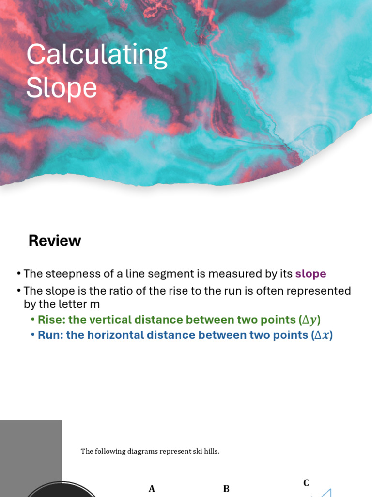 3.3 Calculating Slope | PDF