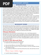 Overview of MS Word Interface Features | PDF | Microsoft Word | Paragraph