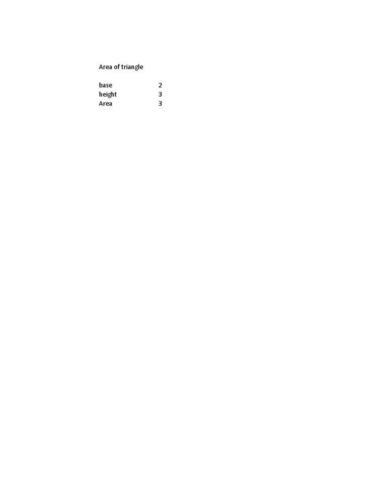 Area of Triangle | PDF