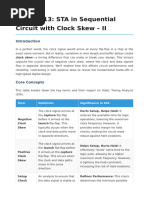 Understanding Clock Skew in VLSI | PDF | Computer Engineering | Electronics