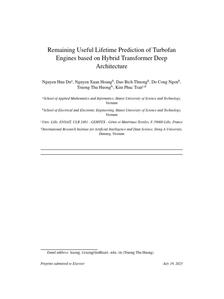 83. Remaining Useful Lifetime Prediction of Turbofan Engines Based on ...