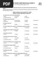 Computer Vision Syndrome Questionnaire | PDF | Visual Perception ...