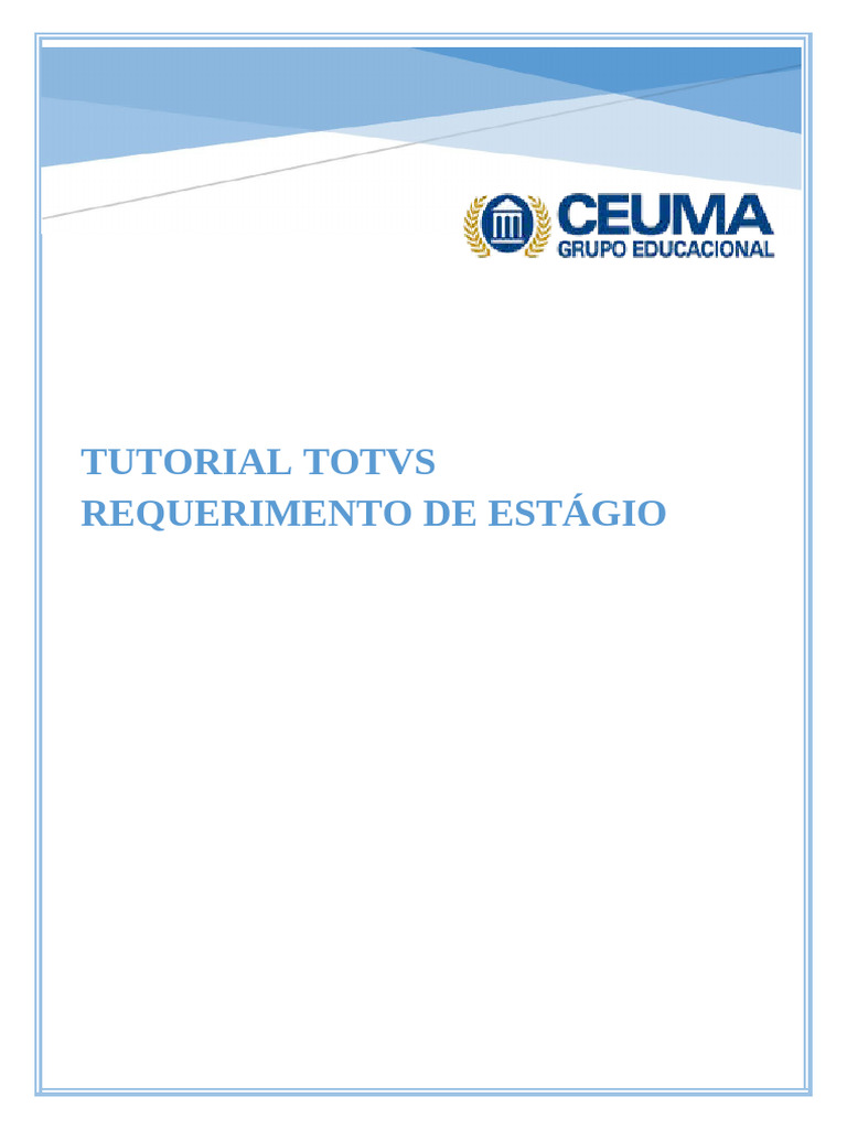 Tutorial de Estágio - Aluno ATUALIZADO | PDF