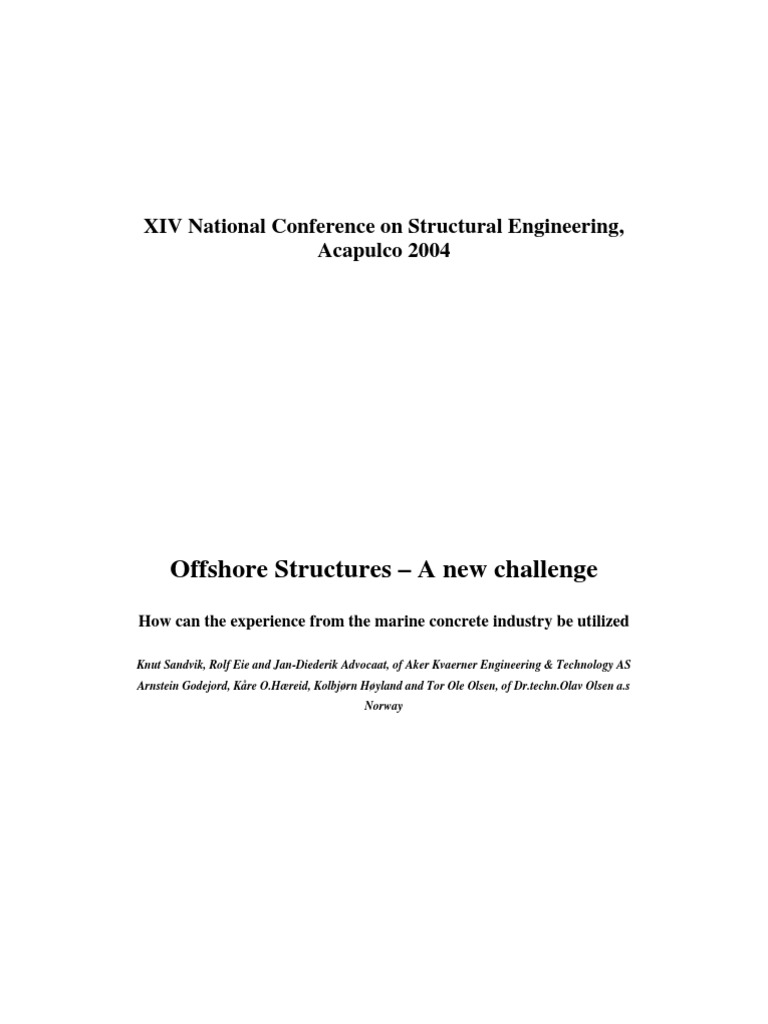 Offshore Structures | Download Free PDF | Offshore Drilling | Deep ...