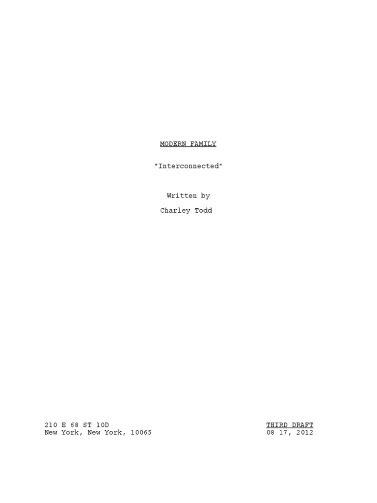Phil Dunphy's Day of Adventure | PDF | Television Series | Television ...