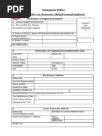 Gurugram Police Tenant Verification Form | PDF | Identity Document ...