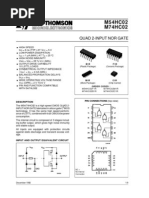 7432 IC Pin Configuration and Specs | PDF | Cmos | Electronic Circuits