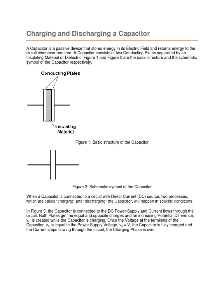 Charging and Discharging A Capacitor (LAB 3) Irna | PDF | Capacitor ...