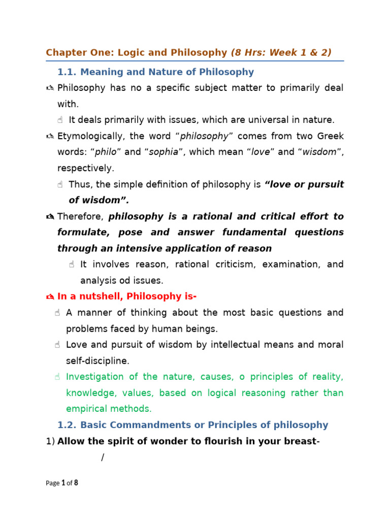 Ch-1 My Note | PDF | Argument | Reason