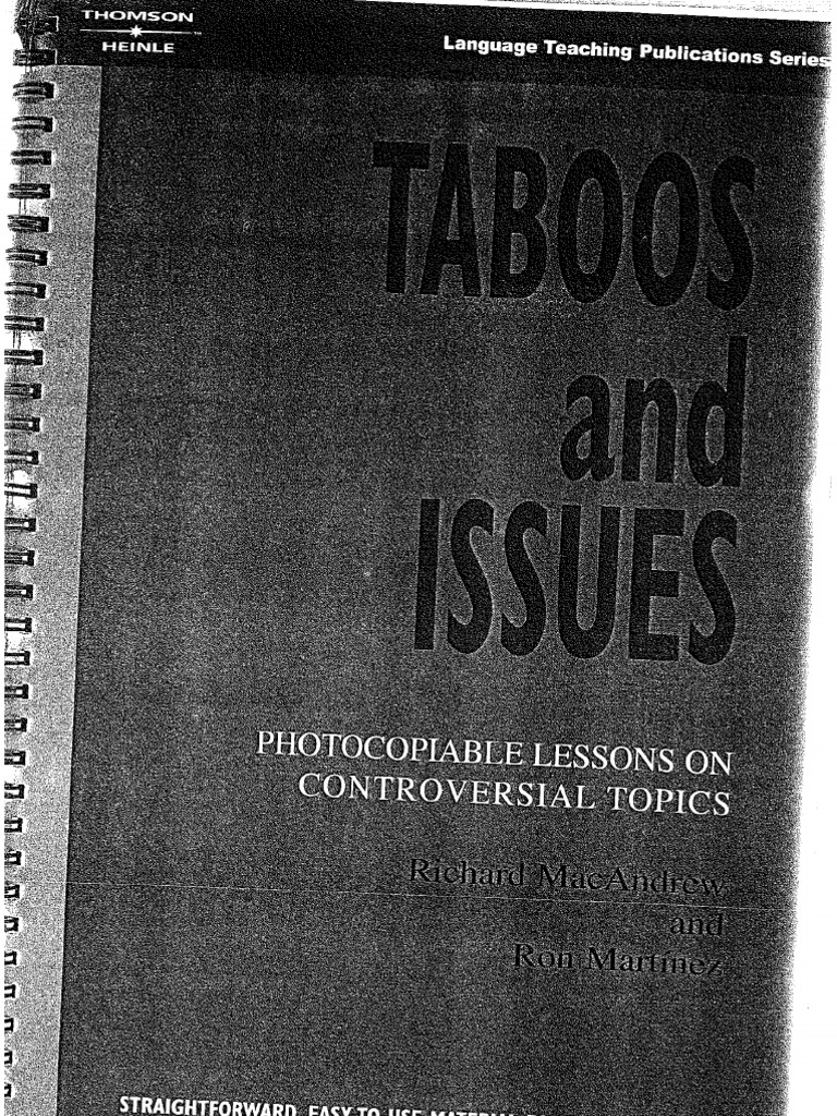 Taboos & Issues 1 of 2