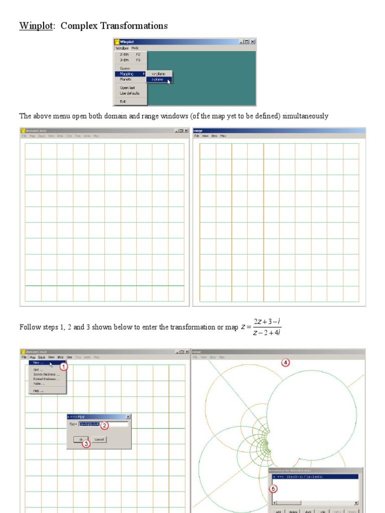 Winplot: Complex Function Graphing | PDF | Science & Mathematics ...