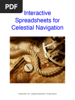 Celestial Navigation Formulas & Calculations | PDF | Navigation | Azimuth