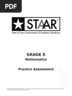 Grade 5 FAST Math Sample Test Guide | PDF | Foot (Unit) | Area