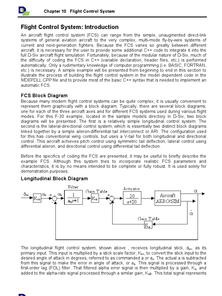Chapter10 Flight Control System | PDF | Laplace Transform | Function ...