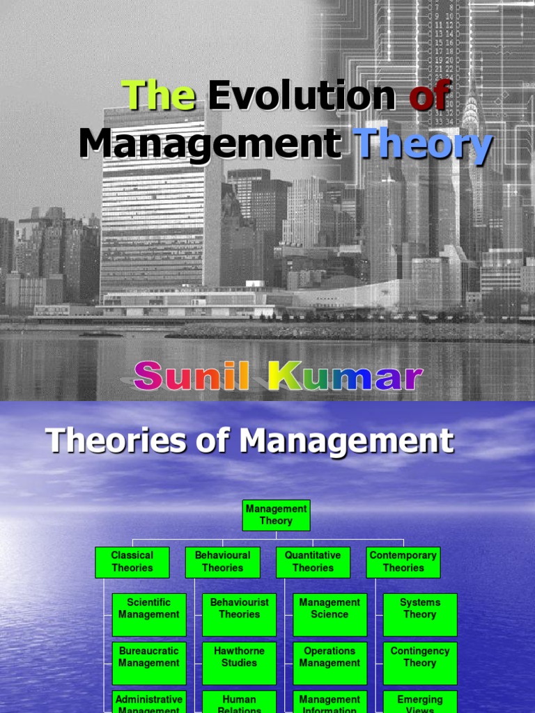 Evolution of Management | PDF | Science | Employment